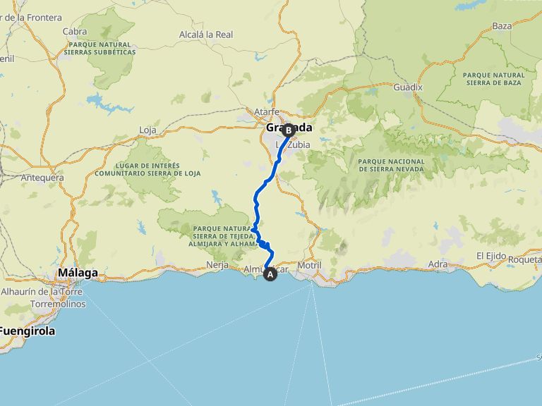 Almuñécar - Granada | Rennrad-Tour | Komoot